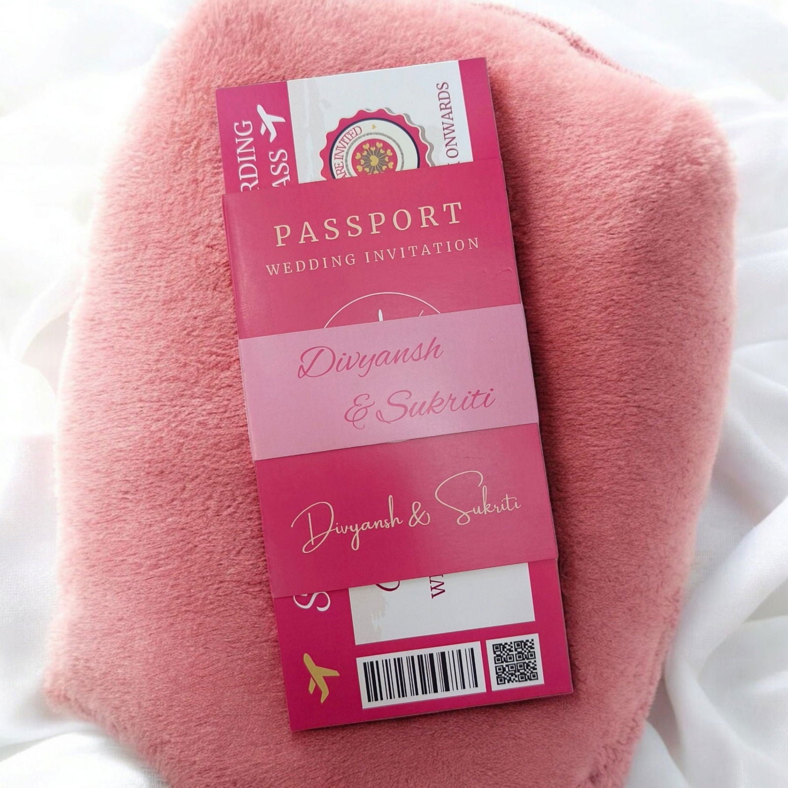 Shop unique Passport Wedding Cards Online | Kalash Cards