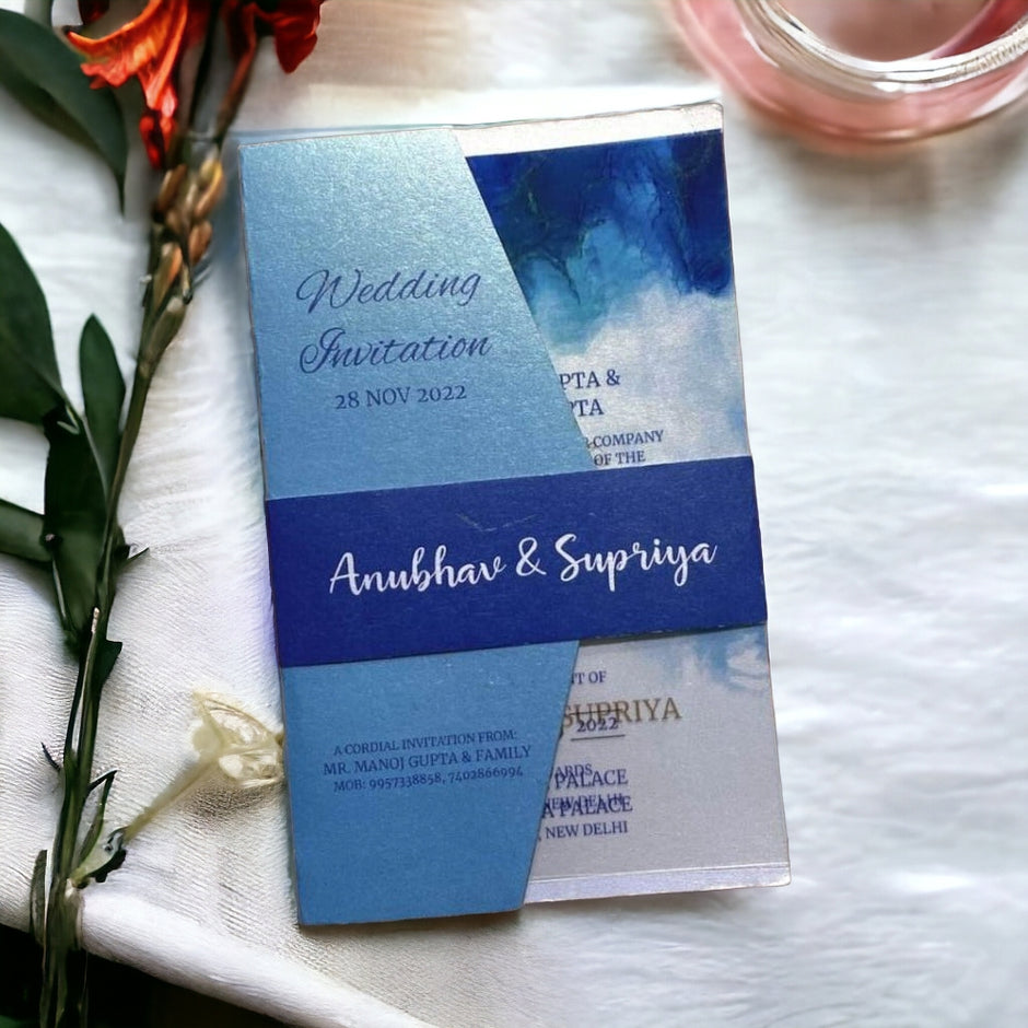 Shop Transparent Wedding Cards Online | Kalash Cards
